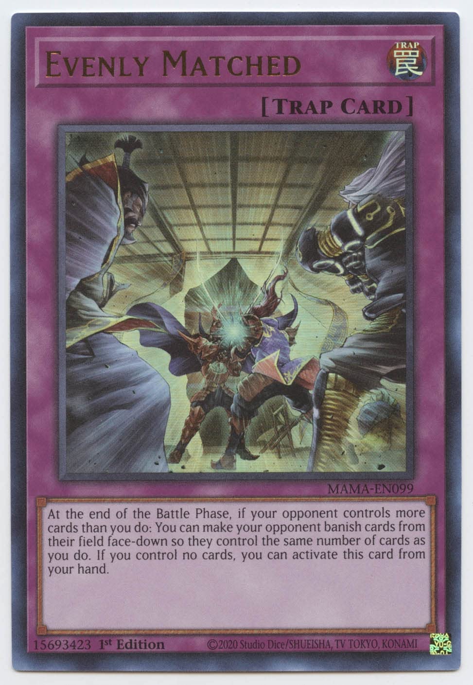 Amazon.com: Evenly Matched - MAMA-EN099 - Ultra Rare - 1st Edition ...