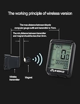 Inbike Manual Waterproof Bicycle Computer Wireless Cycling Odometer