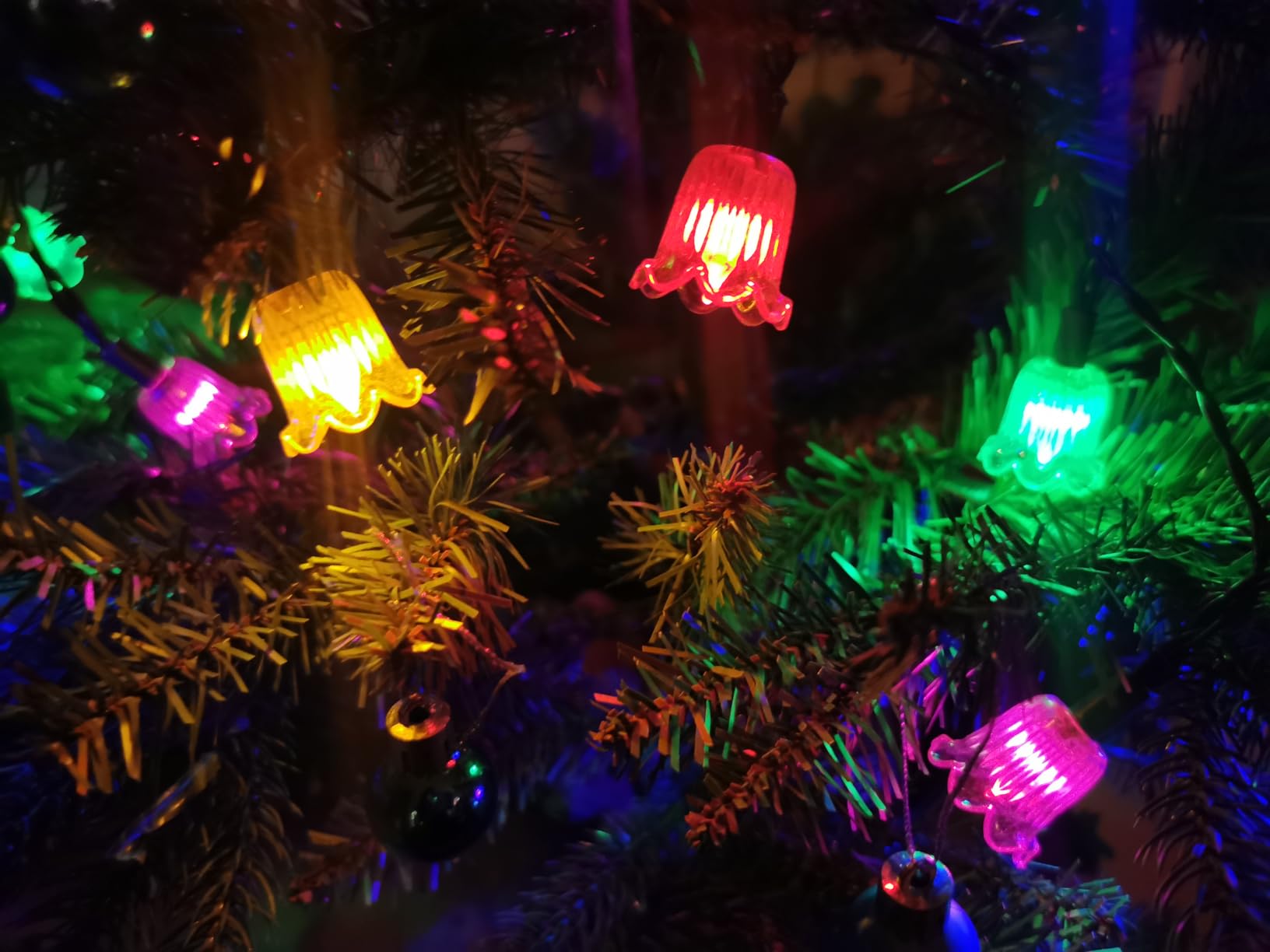 Festive Lights - 2.4m 20 LED Battery Powered Indoor/Outdoor Multi ...