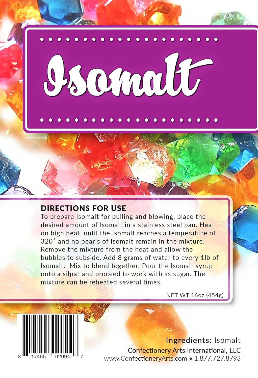 Amazon.com: ISOMALT - For Making Clear Candy Decorations, Pulled Sugar ...