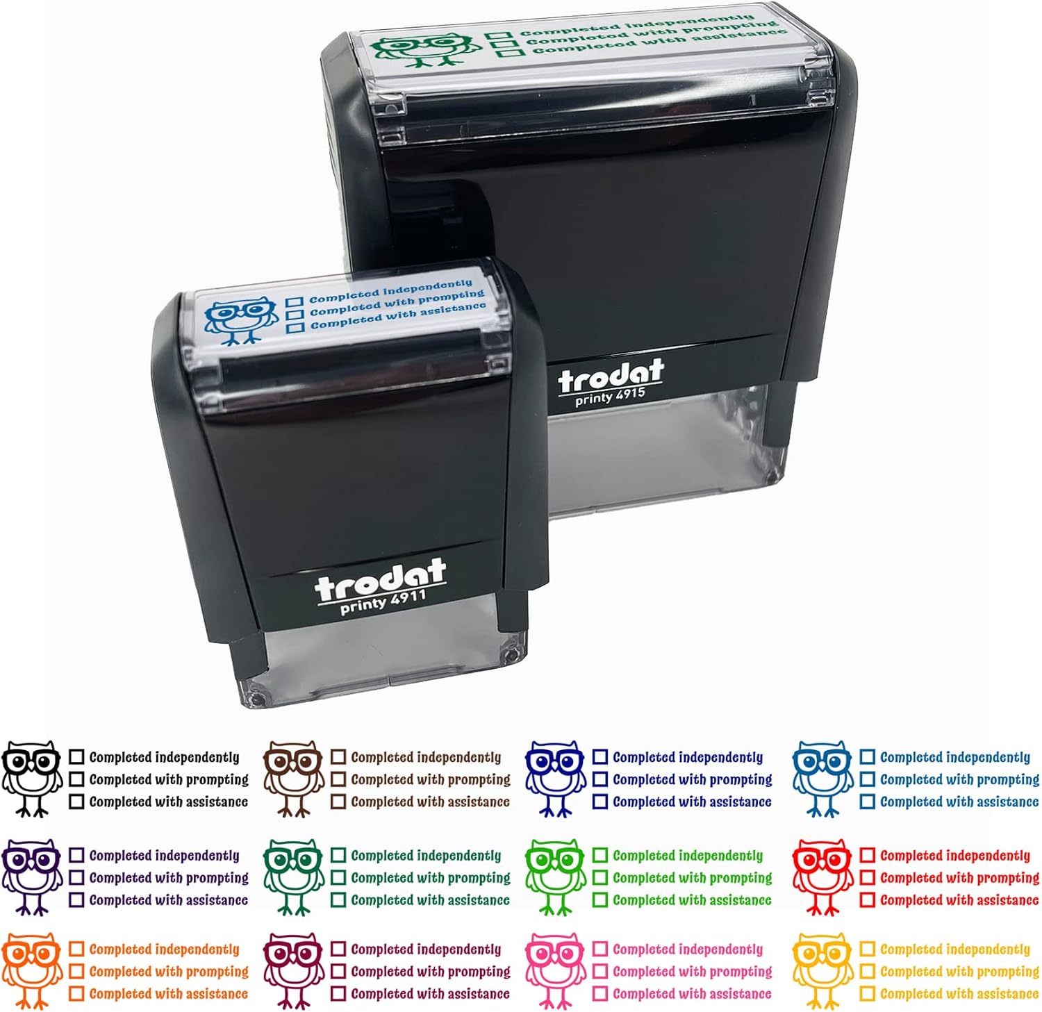 Amazon.com : Completed with Checklist Owl Teacher Student School Self ...