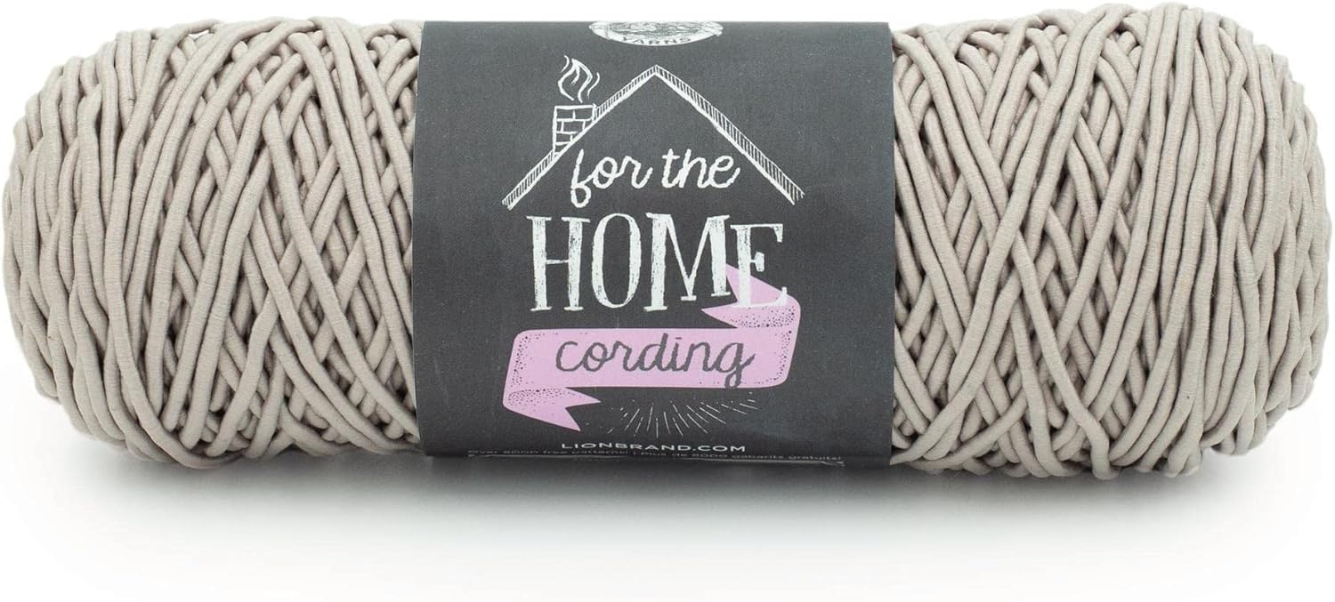 Amazon.com: Lion Brand Yarn for the Home Cording Yarn, Greige