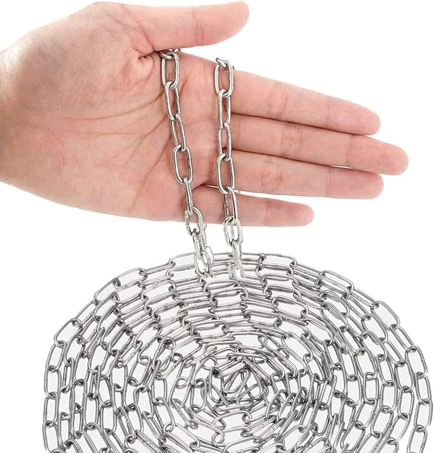 SUS304 Stainless Steel Chain Metal Link Small Light Duty Utility for ...
