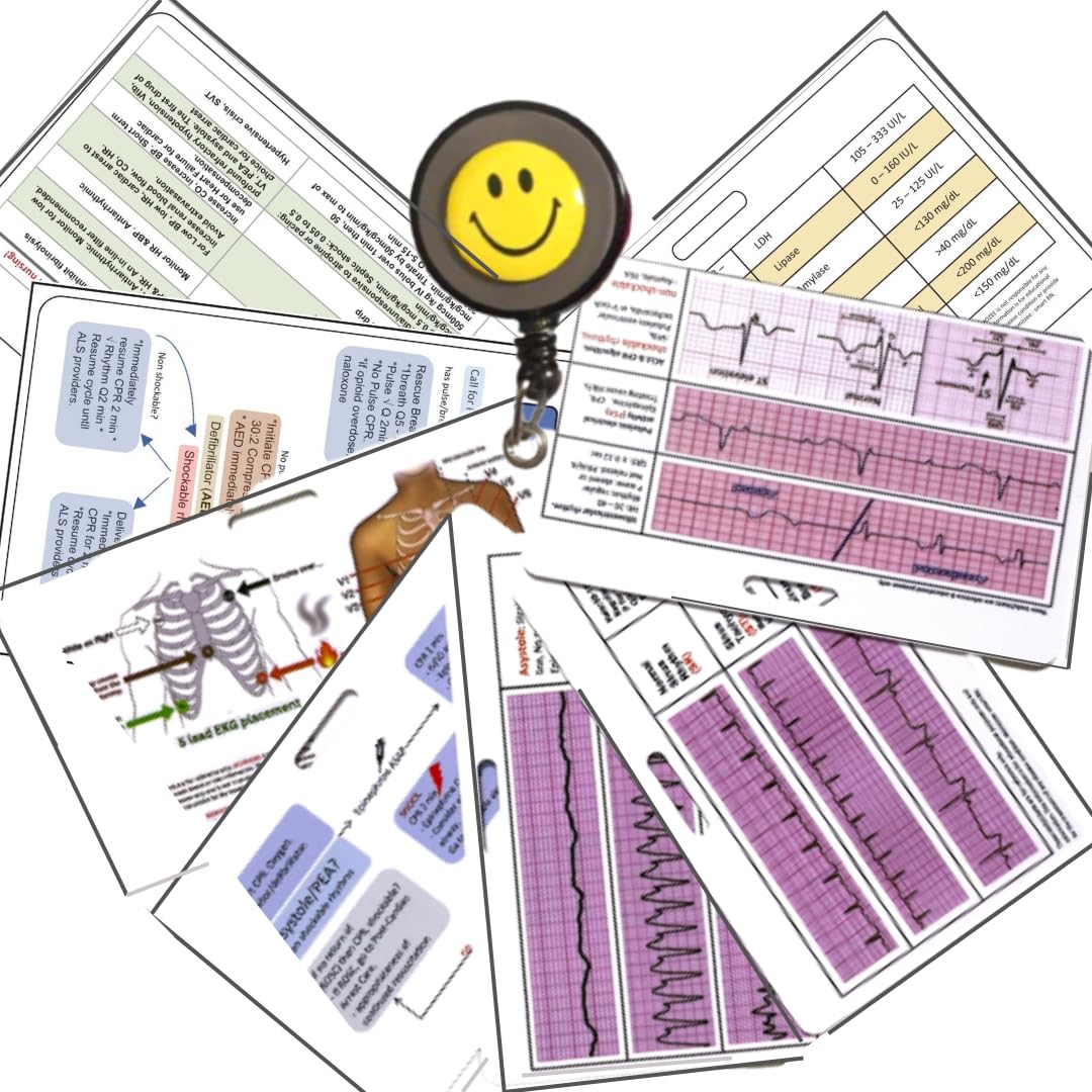 Amazon.com : EKG Reading/Nurse Student/Nursing School/Nurses Reference ...
