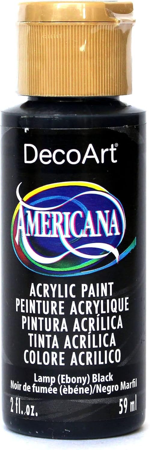Amazon.com: DecoArt Americana Acrylic Paint, 2-Ounce, Lamp Black (DAO67-3)