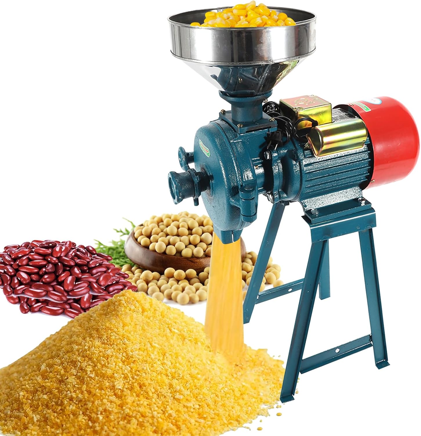 Amazon.com: Electric Grain Mill Grinder, 2200W 110V Spice Grinders ...