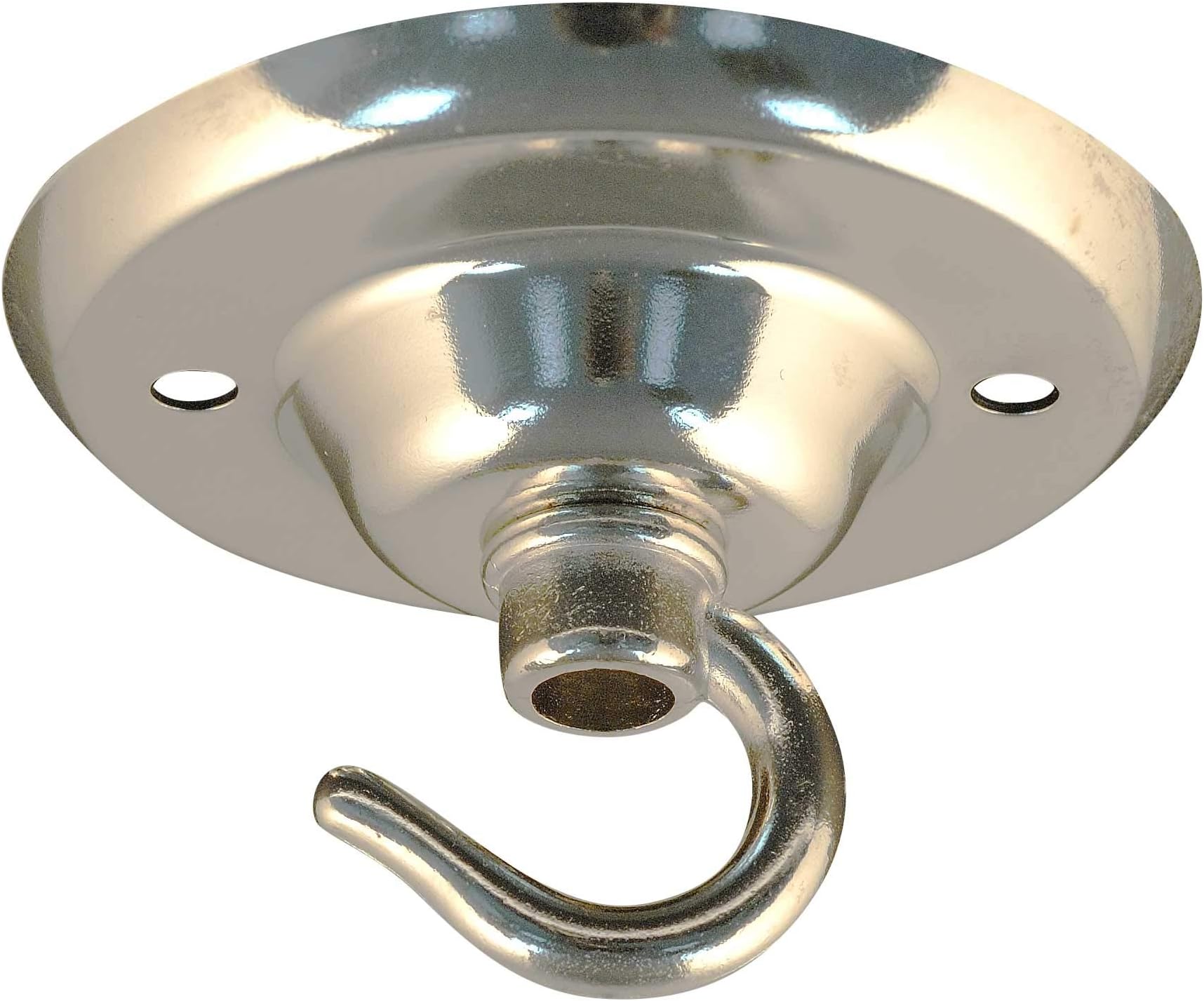 Ceiling Rose Hook Plate 75mm Diameter with Matching Screws Black Powder ...