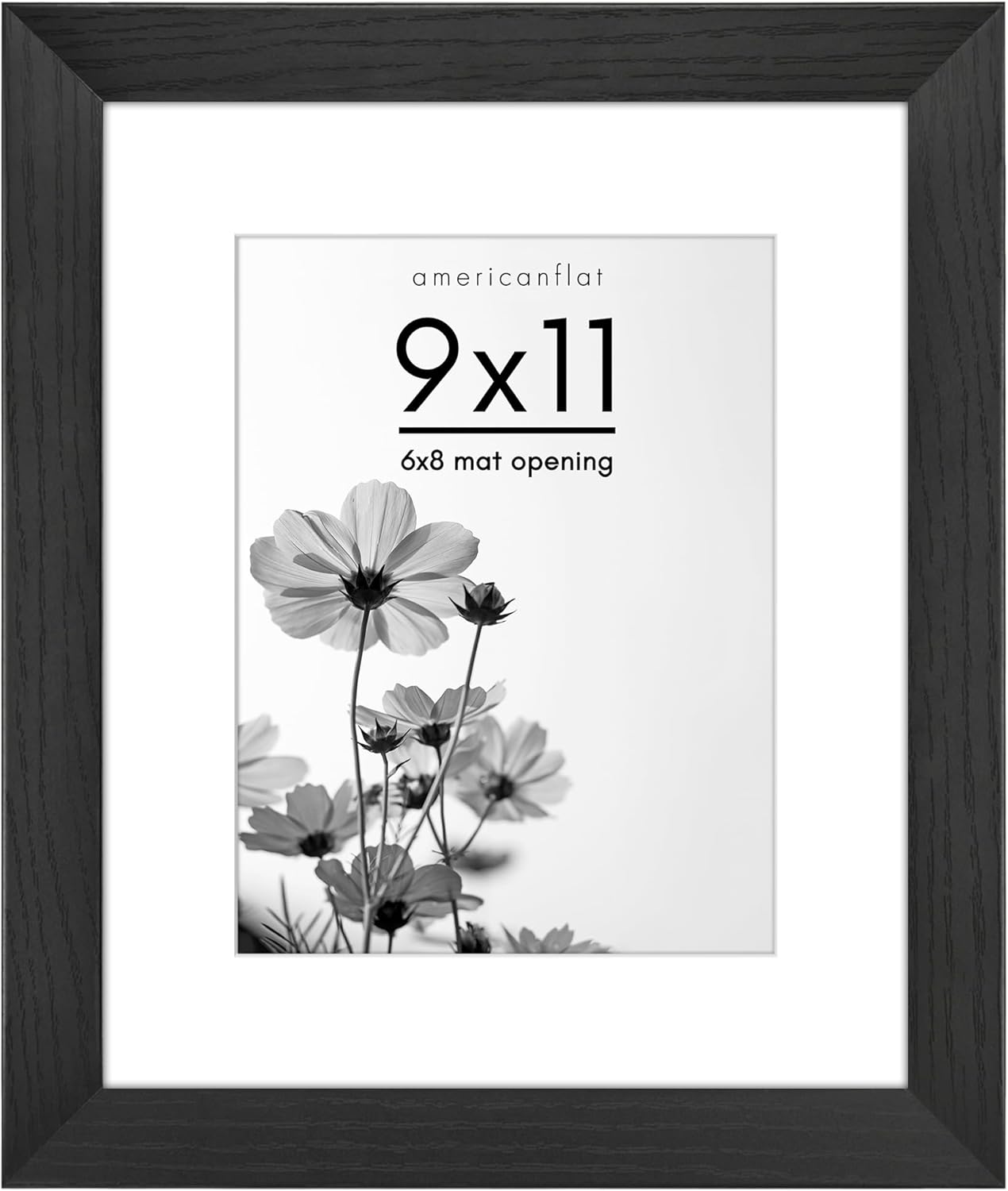 Amazon.com - Americanflat 9x11 Picture Frame with Shatter-Resistant ...