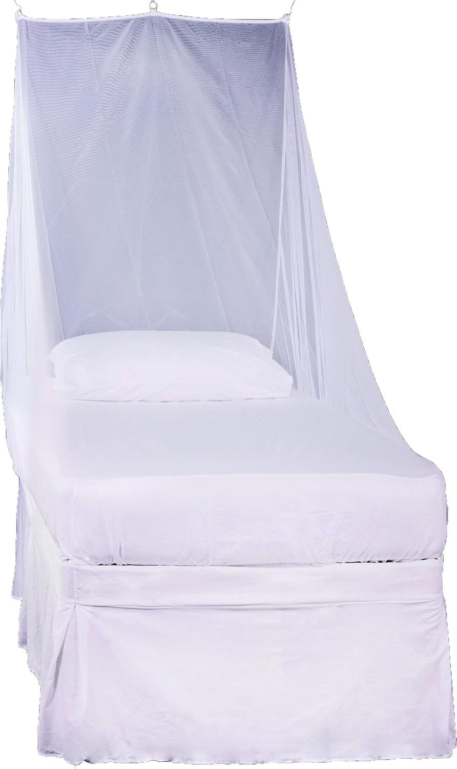 Pyramid Premium Mosquito Net – Single Wedge Permethrin Treated in White ...