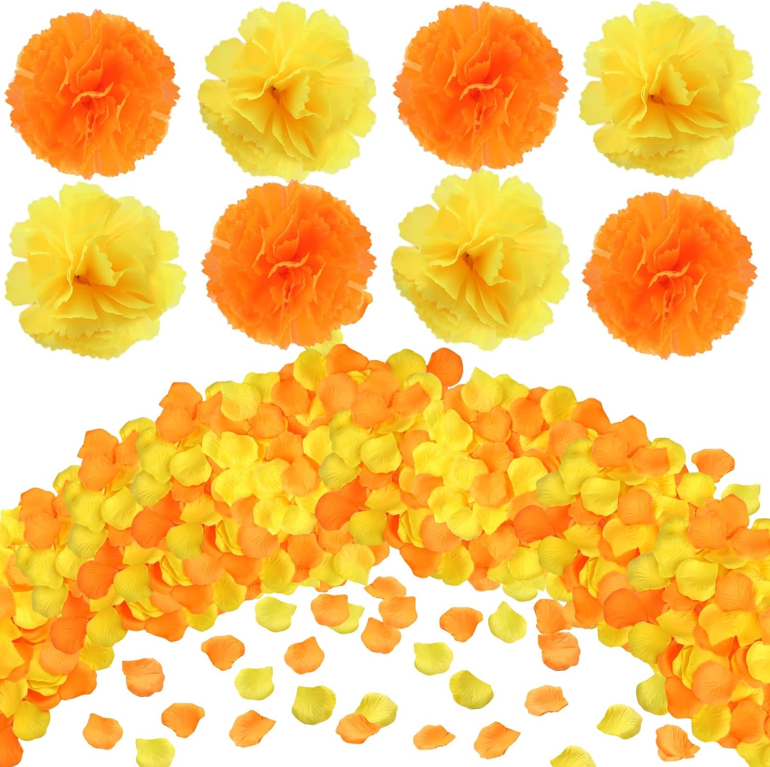 Amazon.com: Lyrow 3100 Pcs Day of the Dead Marigolds and Rose Petals ...
