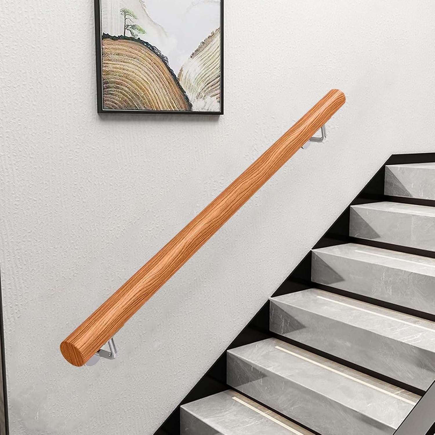 Amazon.com: Stairs Banister Hand Rail Support Kit - Wooden Indoor ...
