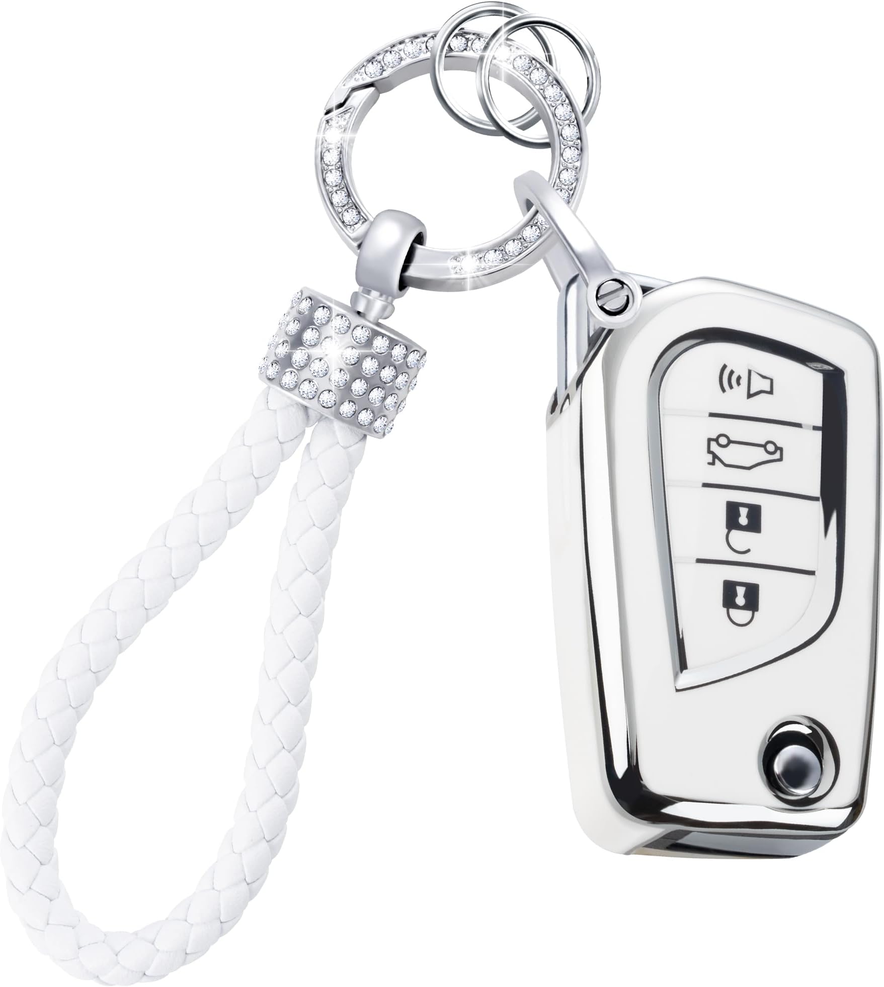 Amazon.com: Tukellen for Toyota Key Fob Cover Special Soft TPU Key Case ...