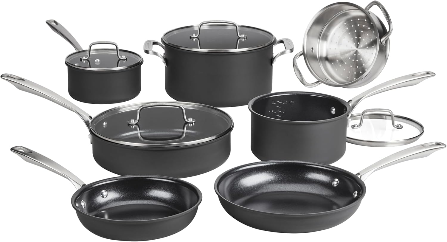 Amazon.com: Cuisinart 11-Piece PURELYCERAMIC™ Non-Stick PFAS-Free Hard ...