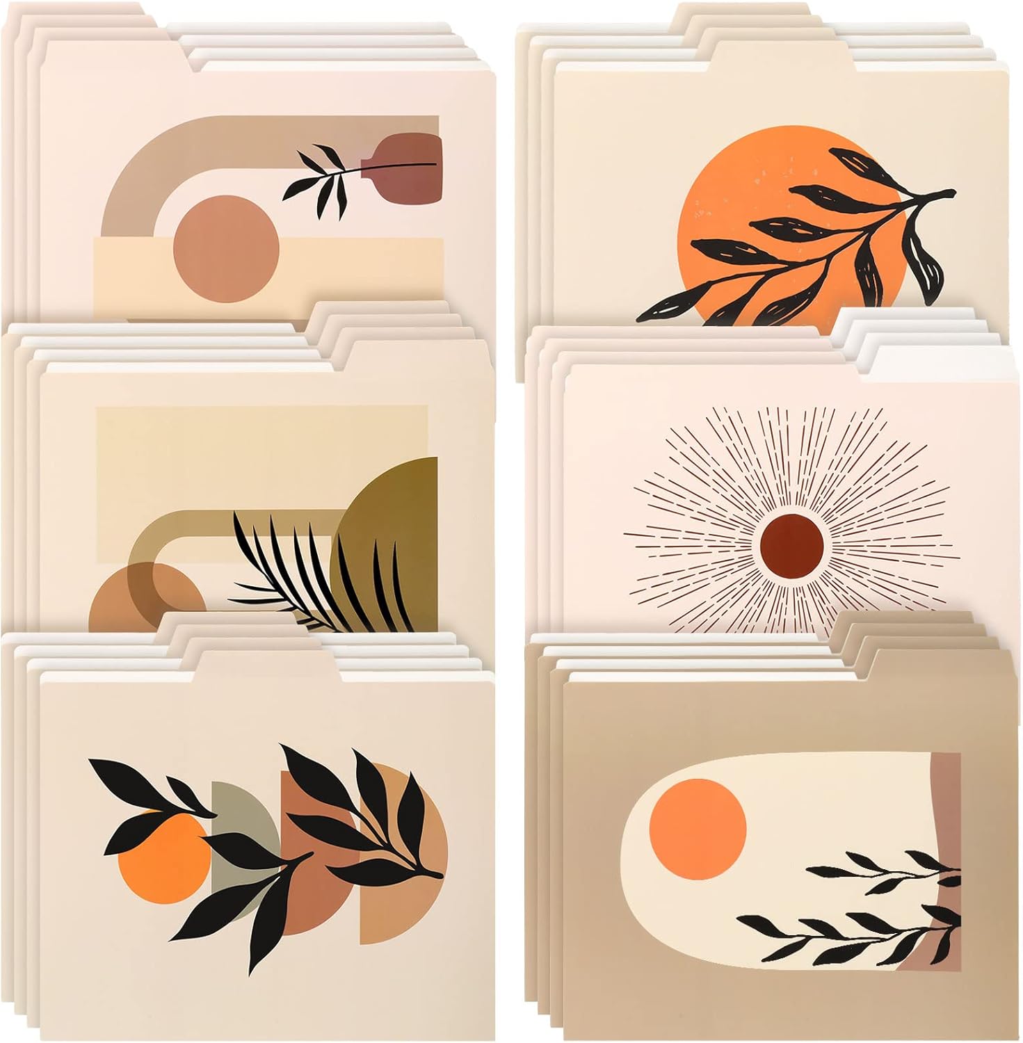Amazon.com : 24 Pcs File Folder Set Decorative File Folders for Filing ...