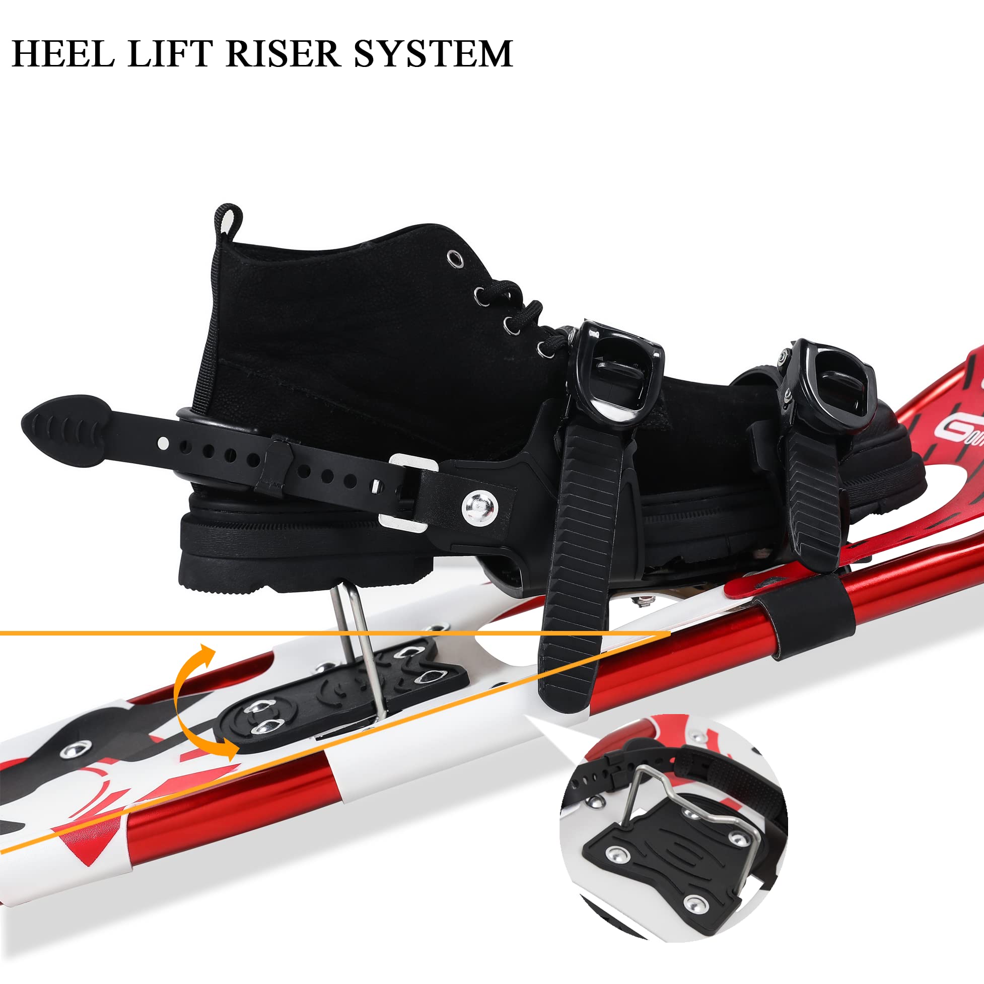 Goutone21/25/30 Inches Light Weight Snowshoes for Adult Women Men ...