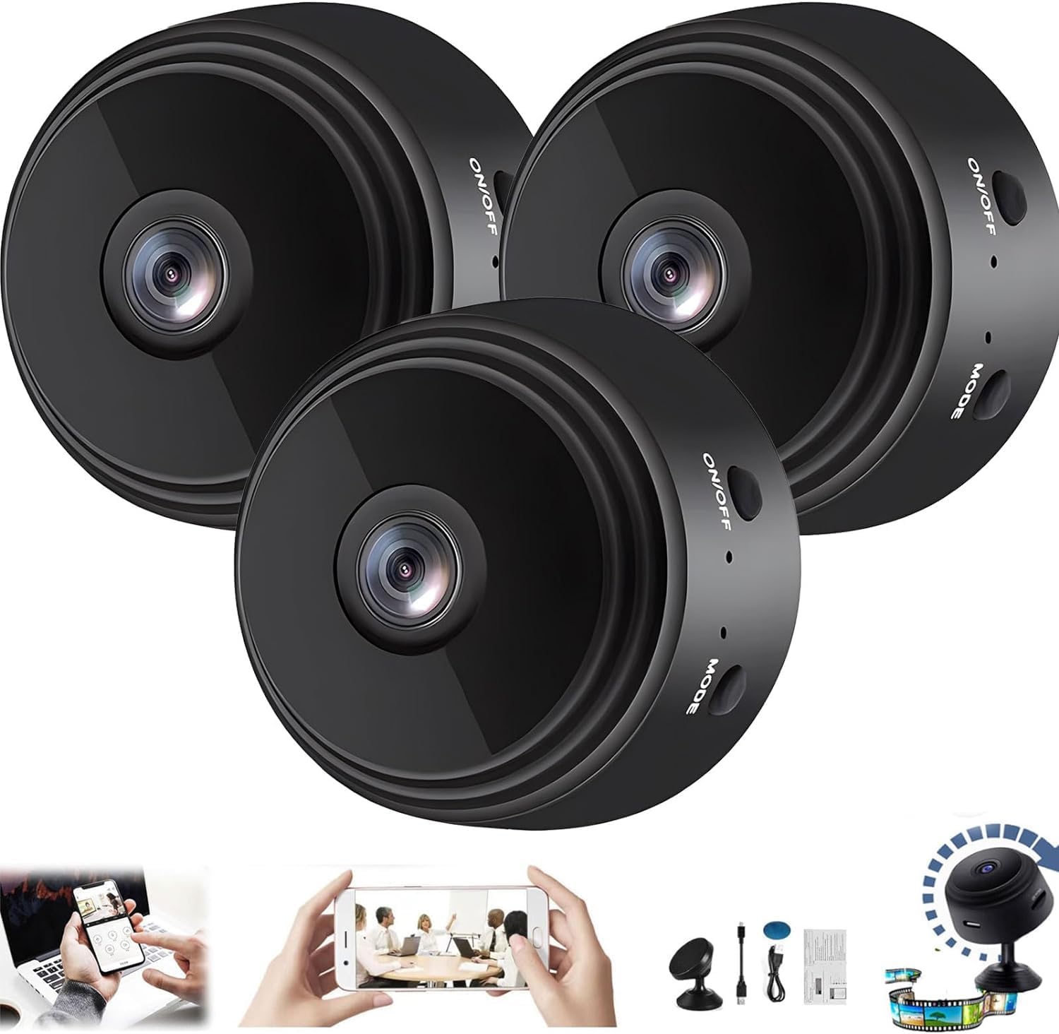 Giurui Camtrix Magnetic Mini Security Camera, Camtrix Security Camera ...