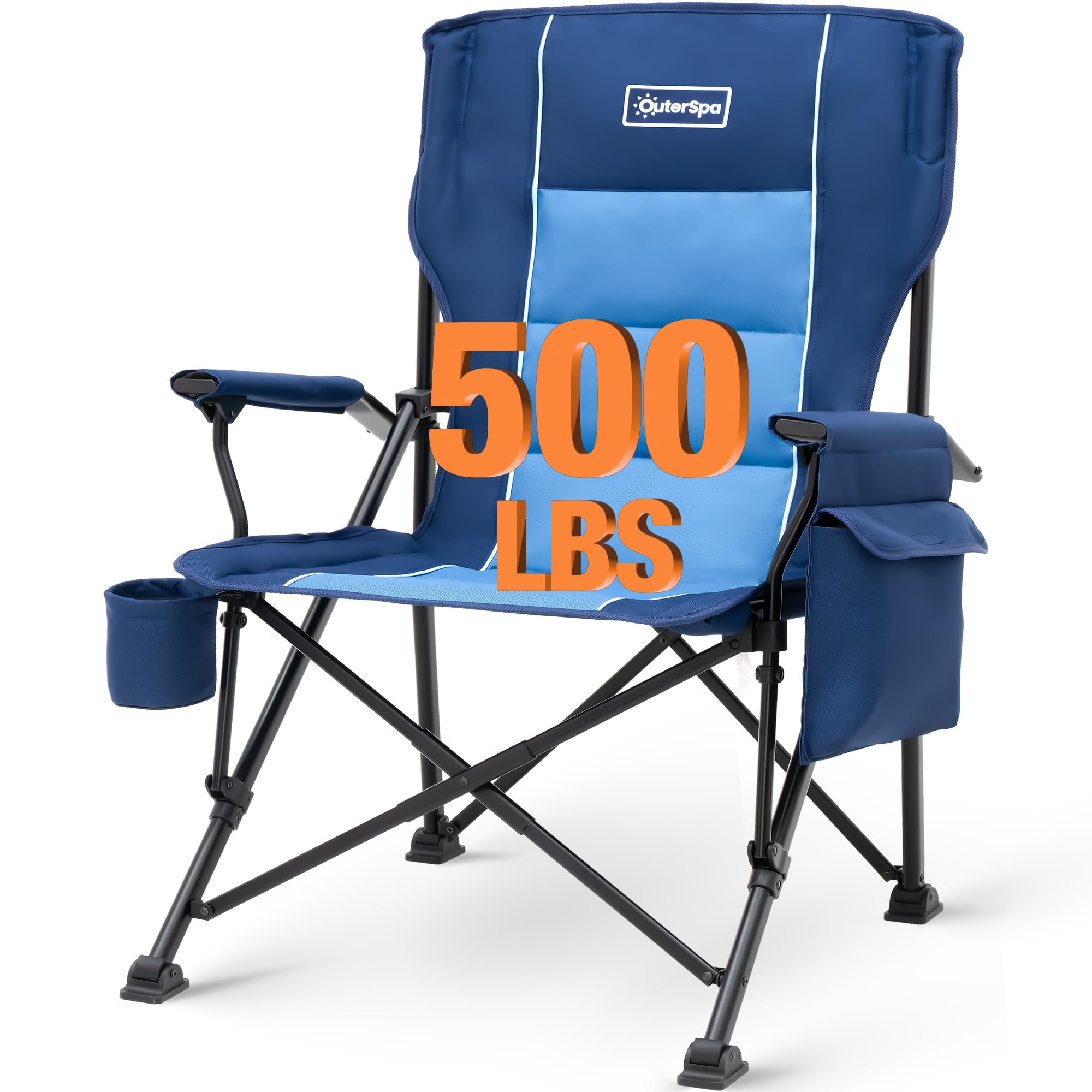 Amazon.com: OuterSpa Camping Folding Chairs for Outside, Foldable Camp ...