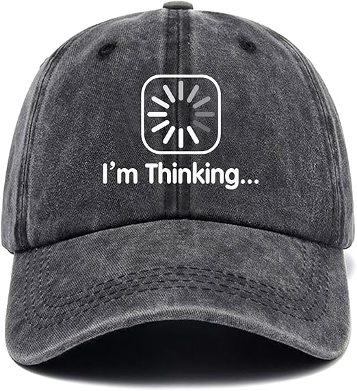 I'm Thinking…,Funny Baseball Cap,Funny Hats,Vintage Caps,Adjustable ...