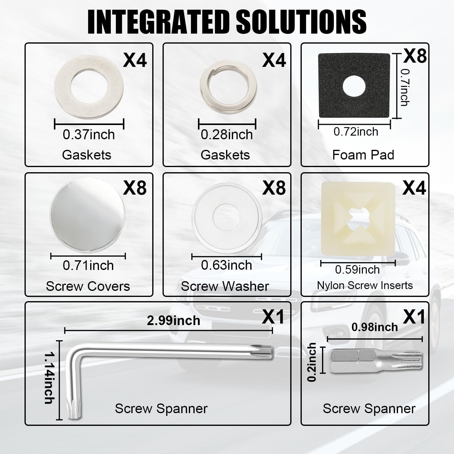 Snapklik.com : LivTee Anti Theft License Plate Screws Set For Securing ...