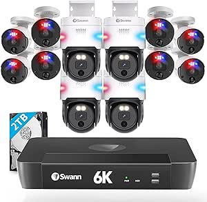 Amazon.com : Swann 12MP Security Cameras System & 4K HD Add-On Camera ...