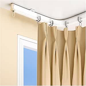 1-10m Flexible Curtain Track Curved Rail Privacy Living Room Aluminium ...