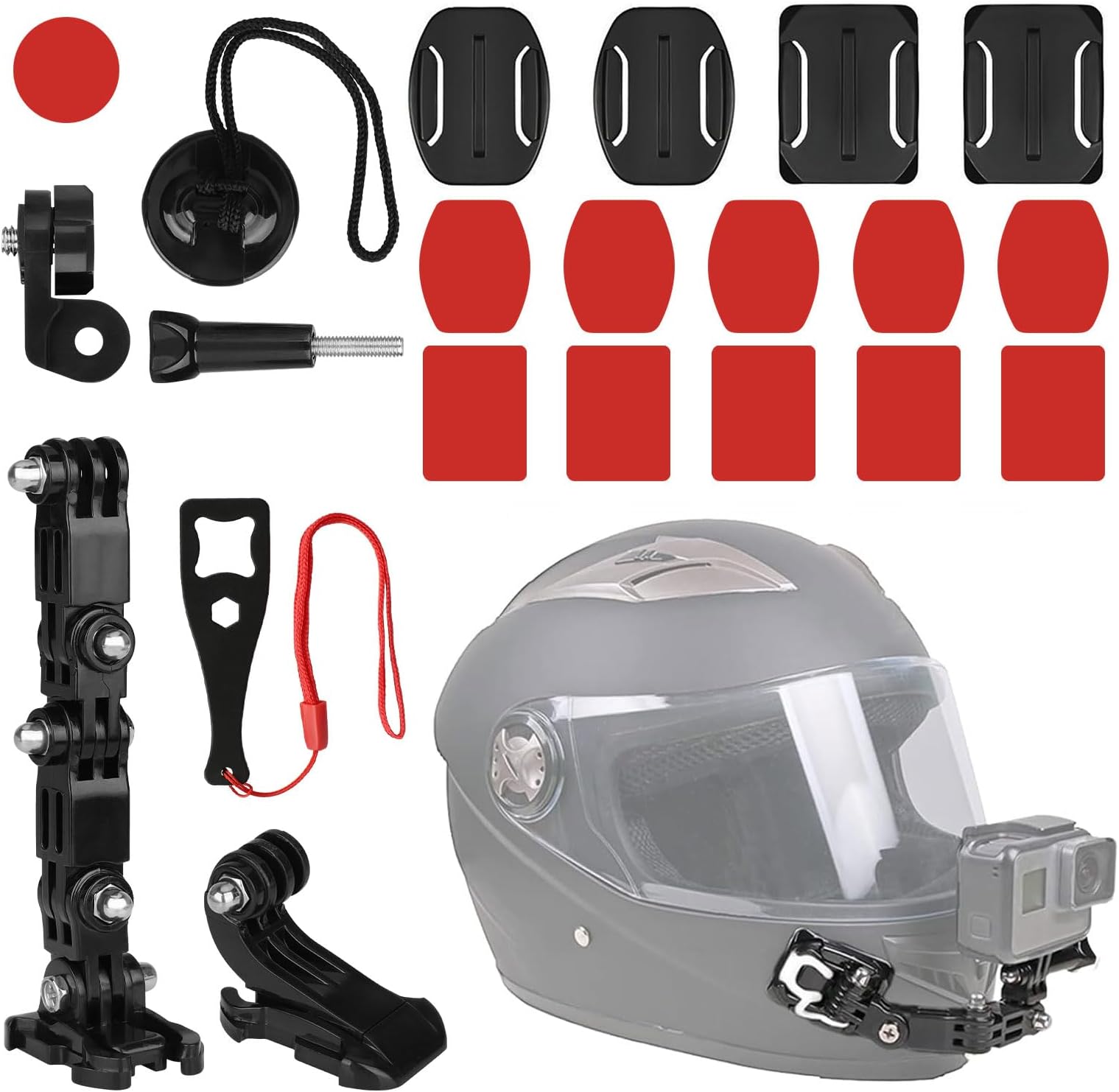 Amazon.com: EEEKit Motorcycle Helmet Chin Mount Kit for GoPro Hero 13 ...