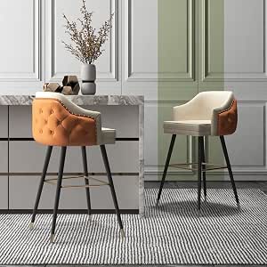 Amazon.com: IBOWZ Bar Stools Dining Chair Bar Stools Set of 2 with Arms ...