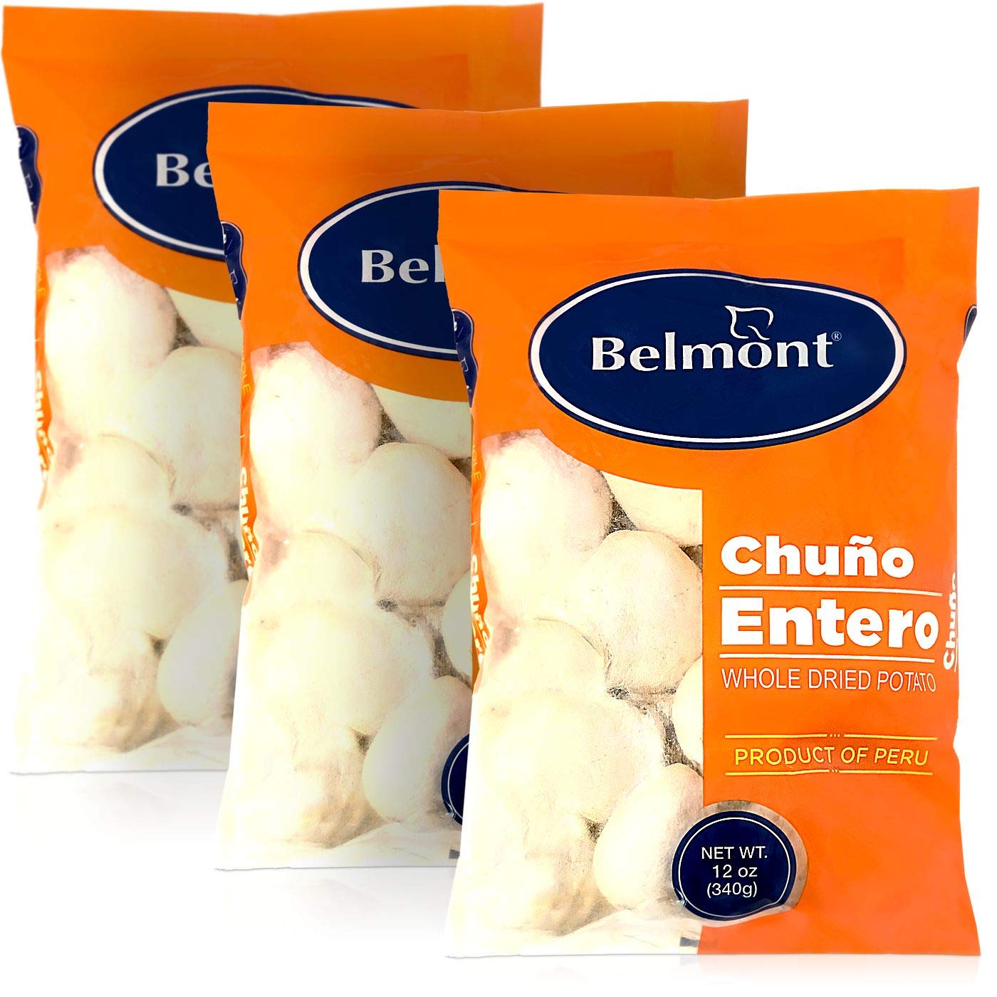 Amazon.com: Belmont Chuno Blanco Entero | Peruvian White Dried Potato 3 ...