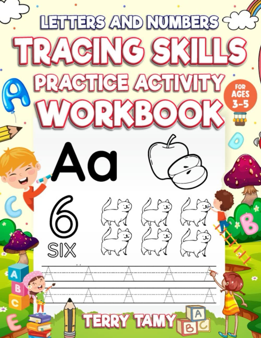 Buy Letters And Numbers Tracing Skills Practice Activity Workbook For ...