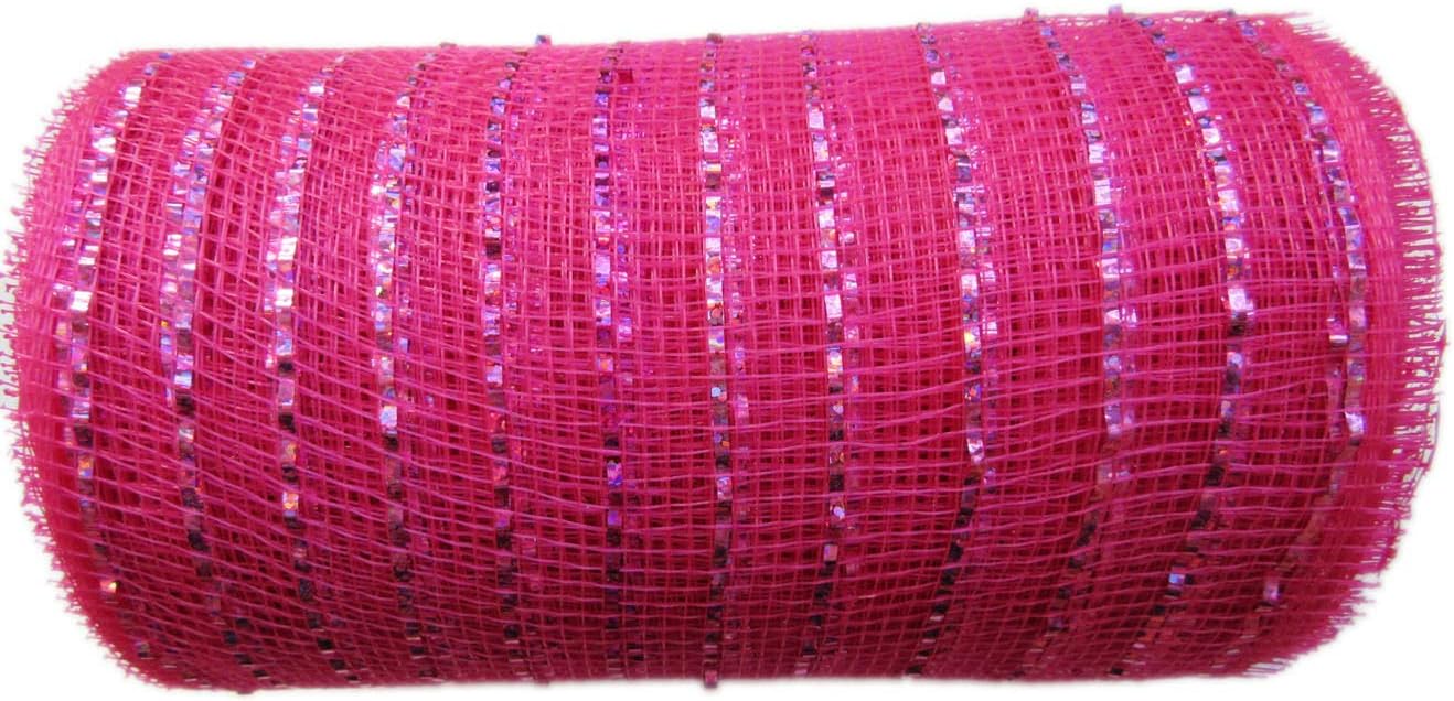 Amazon.com: 6 inch x 30 feet(10 Yards)-YYCRAFT Metallic Poly Mesh ...