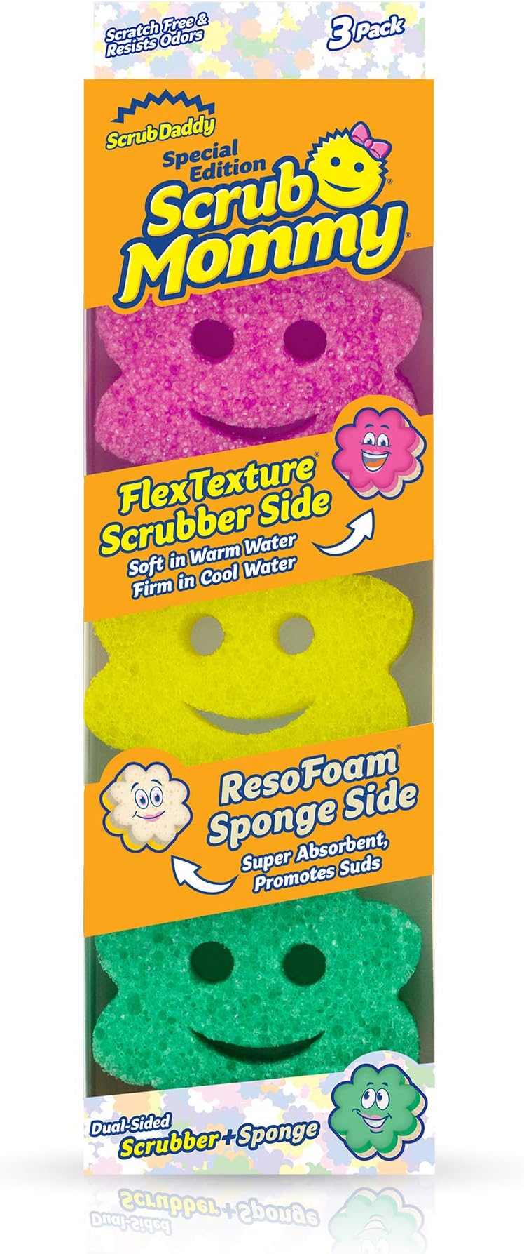 Amazon.com: Scrub Daddy Sponge Set - Winter Shapes - Non Scratch ...