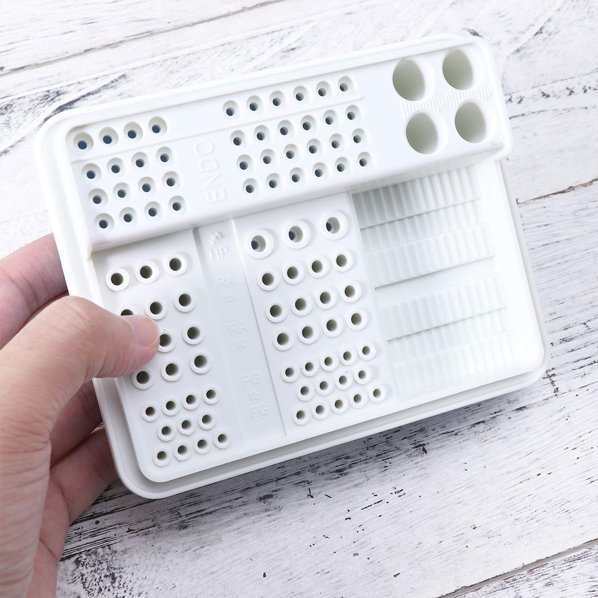 Buy Healifty Dental Bur Box Holder Block Case Organizer Oral Dental ...