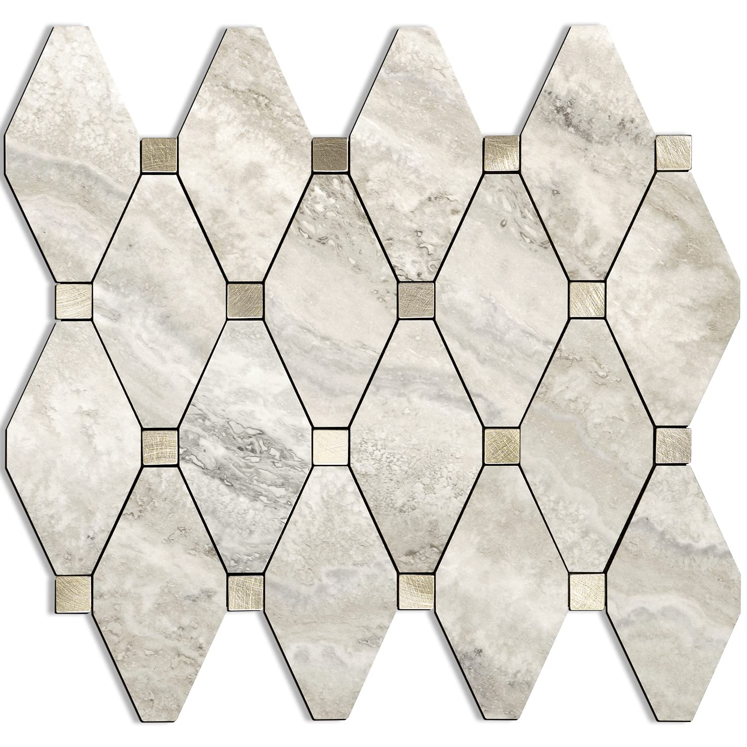 Snapklik.com : 1 Sheet Peel And Stick Backsplash, Beige Marble Look ...