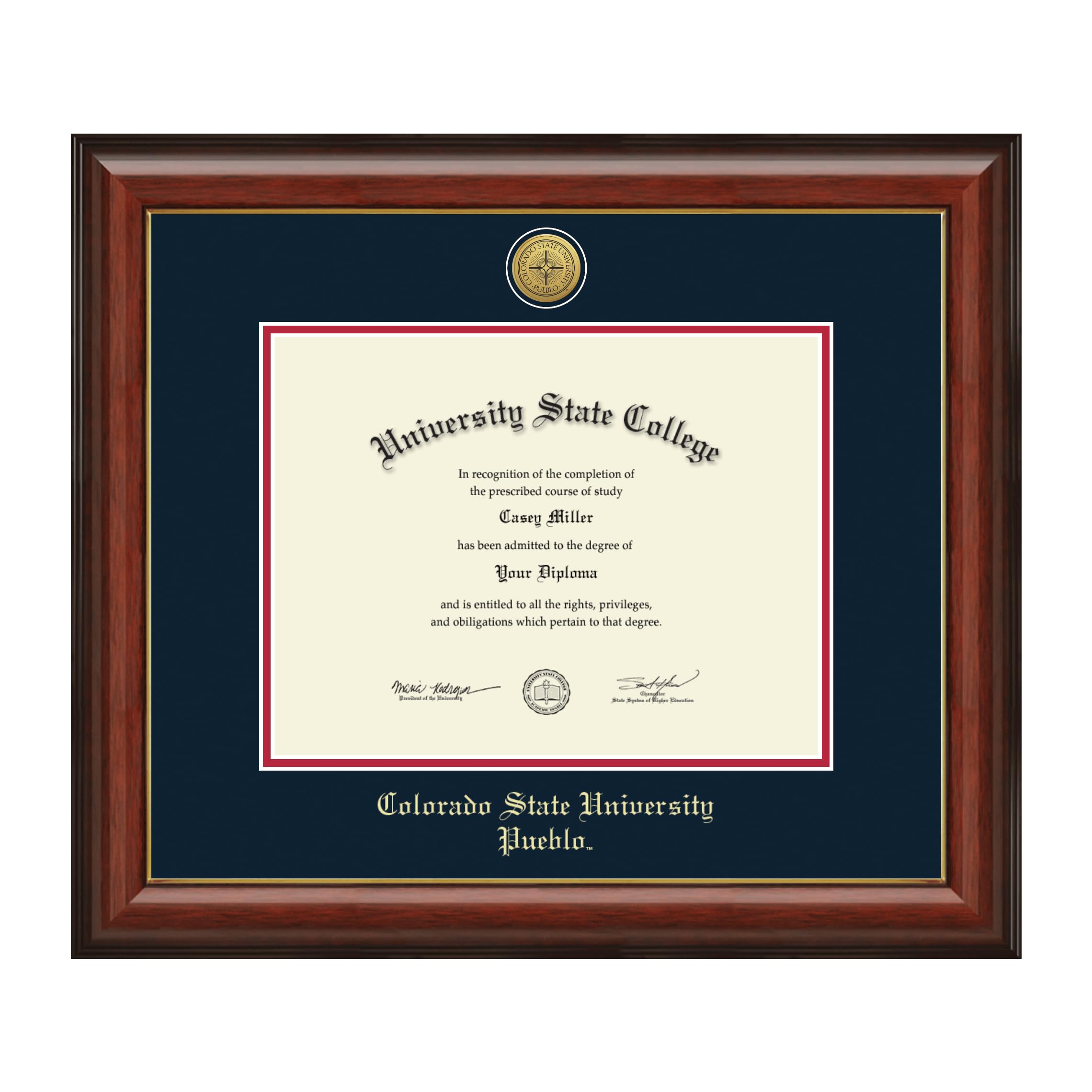 Colorado State University Global Diploma Frames