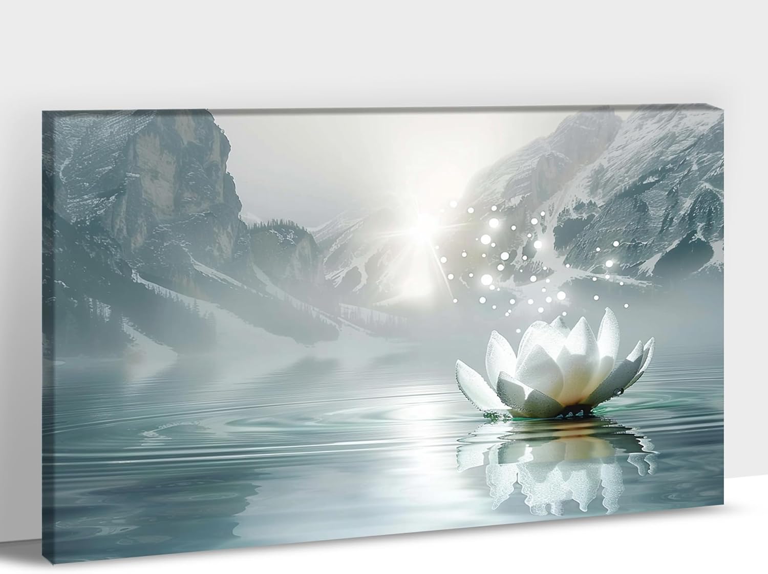 Amazon.com: Lotus Flower Wall Art, Zen Canvas Print Wall Decor, Lotus ...