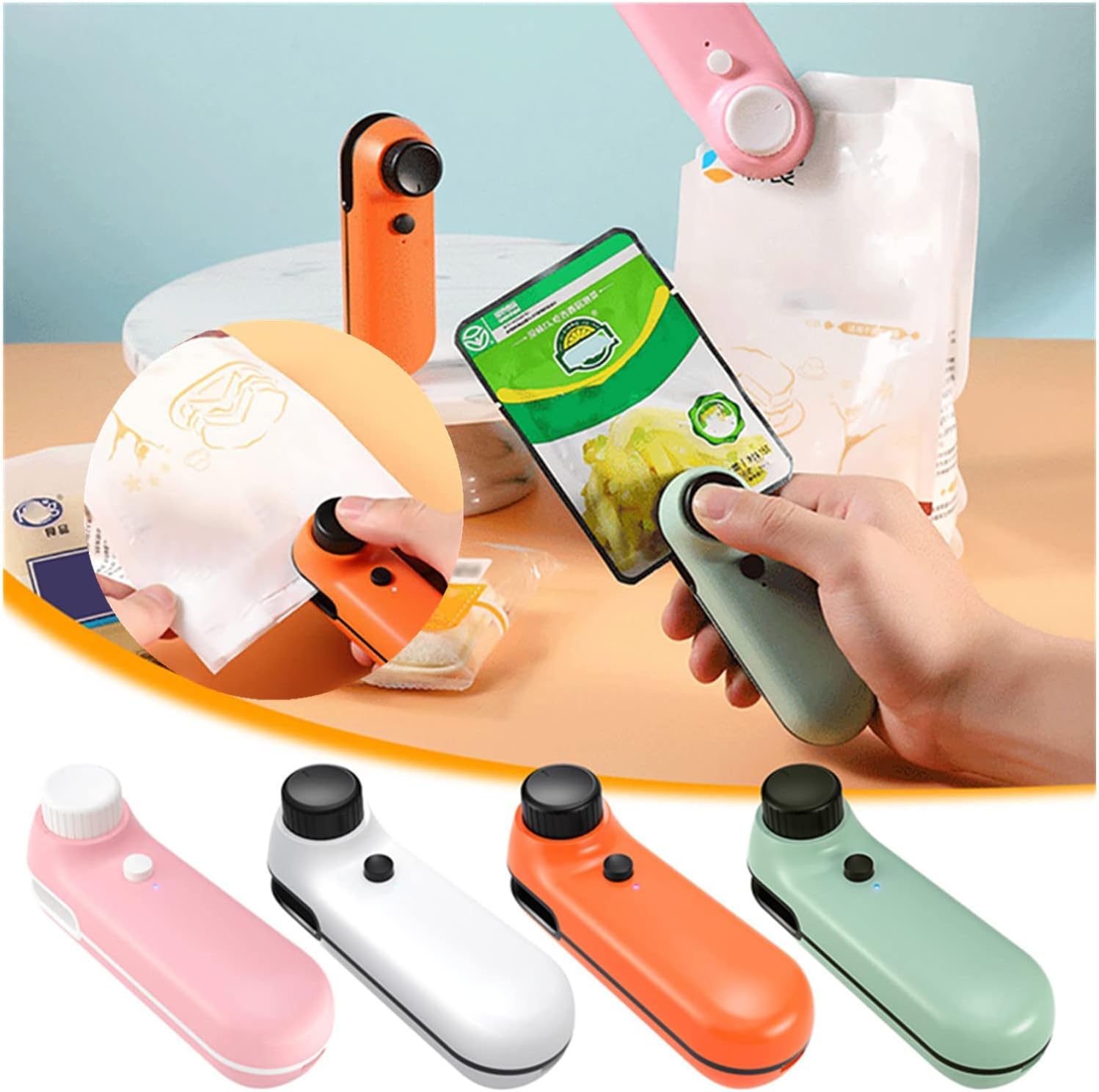 Amazon.com: Mini Bag Sealing Machine, Upgraded Version of USB Can ...