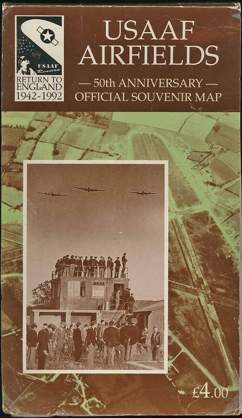 Amazon.com: Map United States Army Air Force Airfields In Great Brition ...