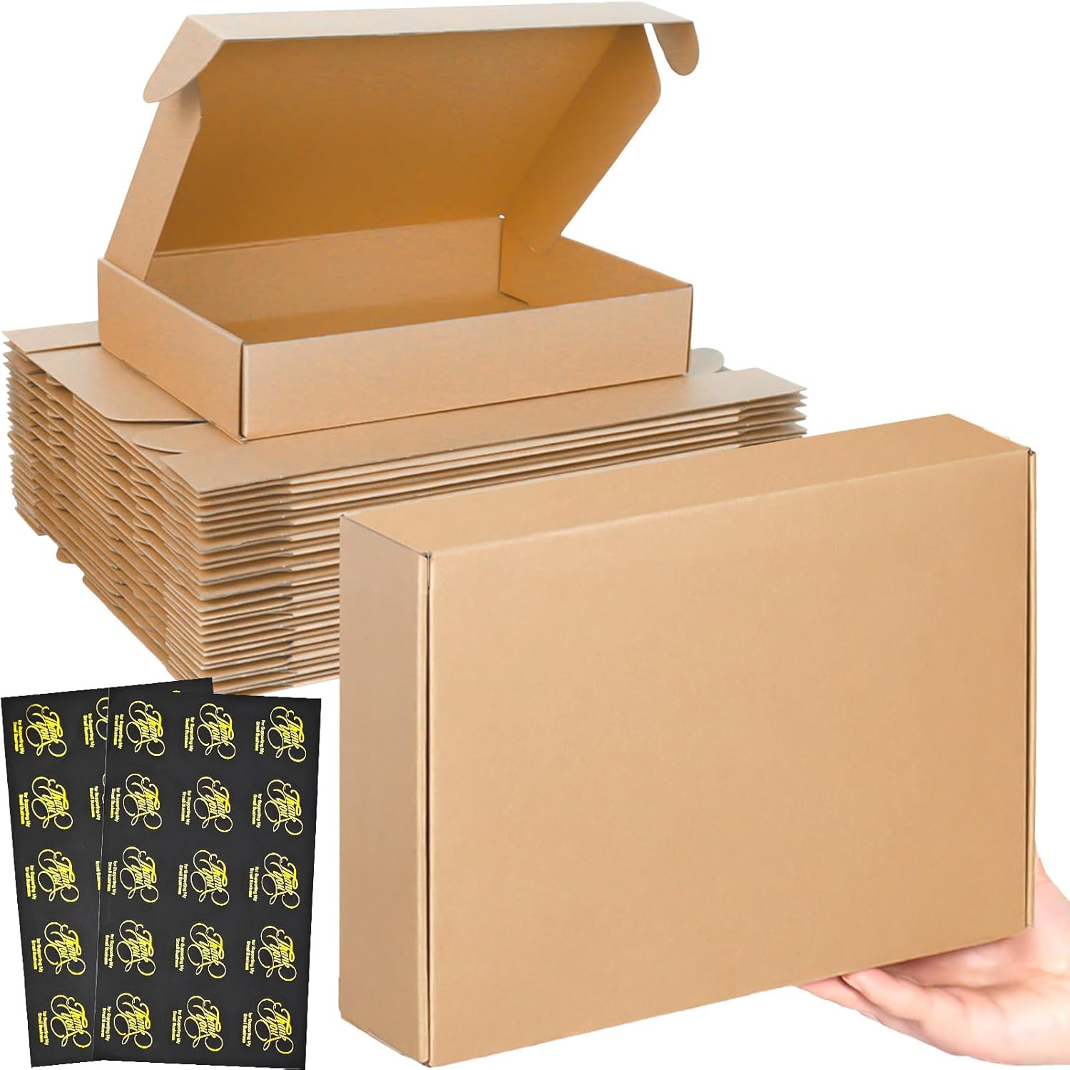 Amazon.com: 11x8x2 Inch Shipping Boxes Medium, 30 Pack Brown Corrugated ...