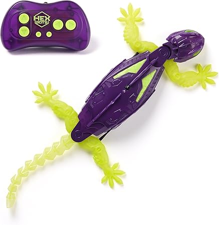 Amazon.com: HEX Bots Glow-in-The-Dark Gecko with Official Wall Climber ...