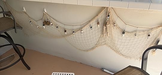 Amazon.com: Fish Net Decorative [3 Pack] Natural Cotton Fishnet Decor ...