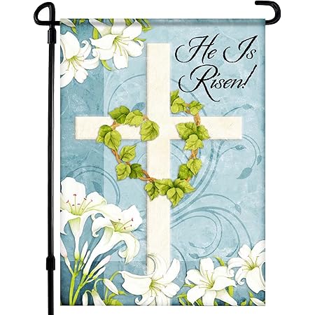 Amazon.com : Home4Ever Easter Garden Flag - 12.5 x 18 Inch Easter ...