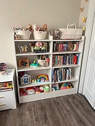 Amazon.com: Cozy Castle 5 Tier Kids Bookshelf, 10 Cube Kids Toy Storage ...