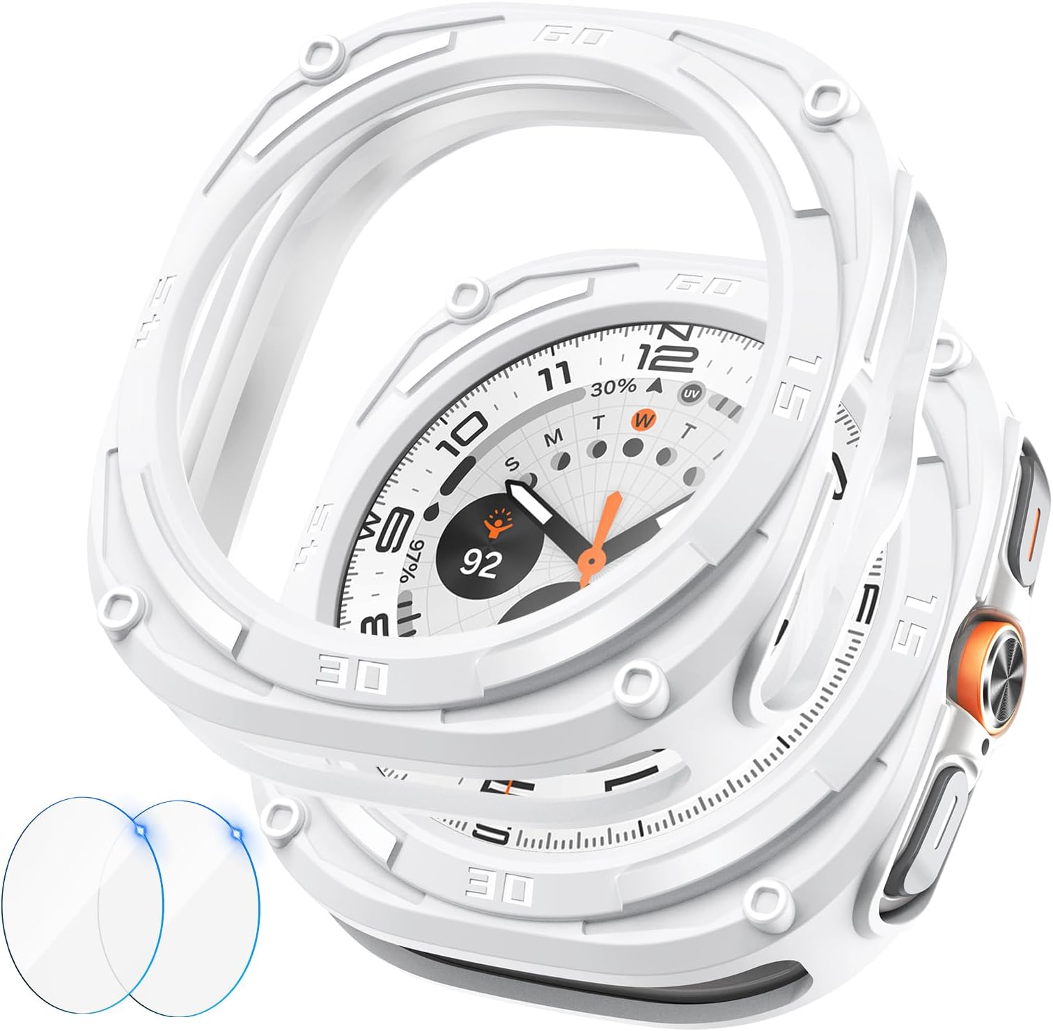 Amazon.com: Goton Rugged Bezel Case for Samsung Galaxy Watch Ultra ...