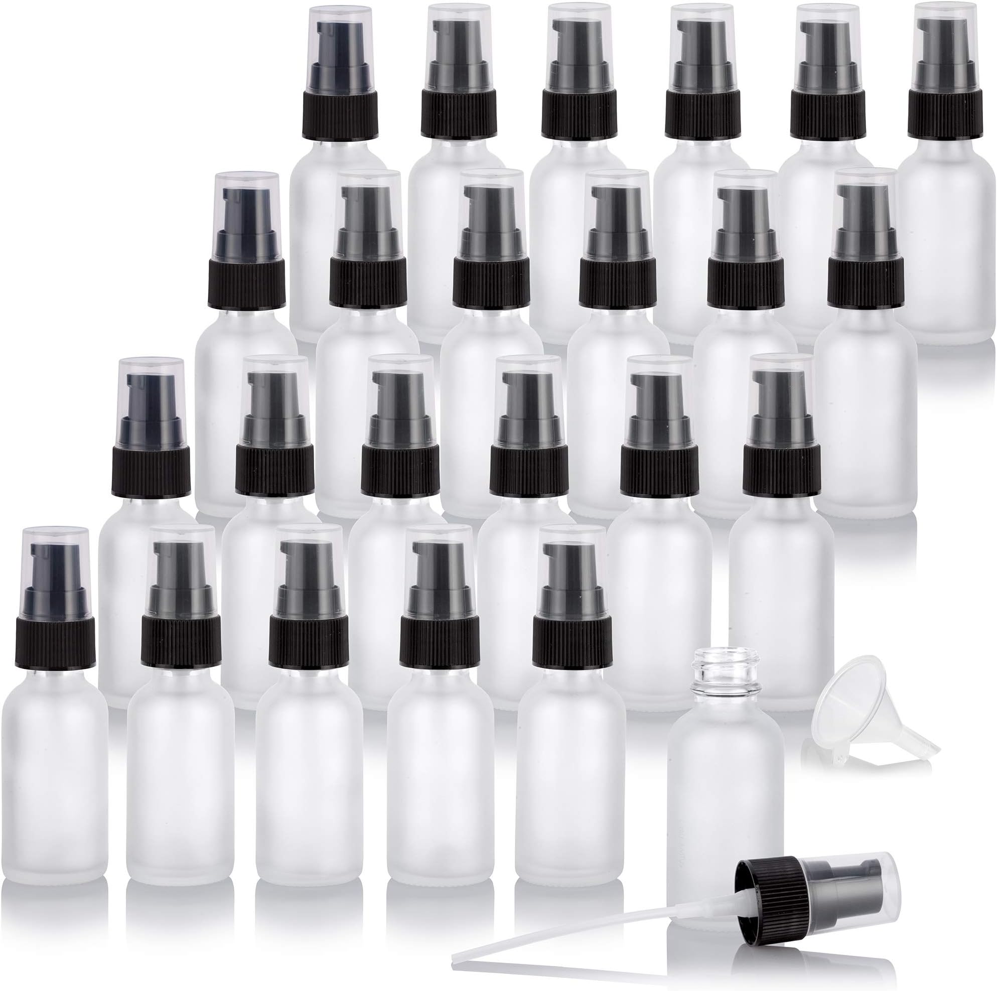 Amazon.com: JUVITUS 1 oz / 30 ml Frosted Glass Foundation Bottle with ...