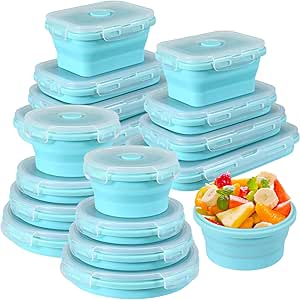 Amazon.com: Yaomiao 16 Pack Collapsible Food Storage Containers with ...