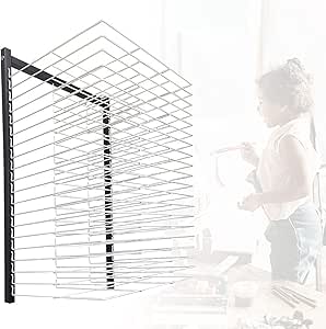 Amazon.com: Art Drying Rack Metal Steel Wall-Mounted Art Work and Paint ...