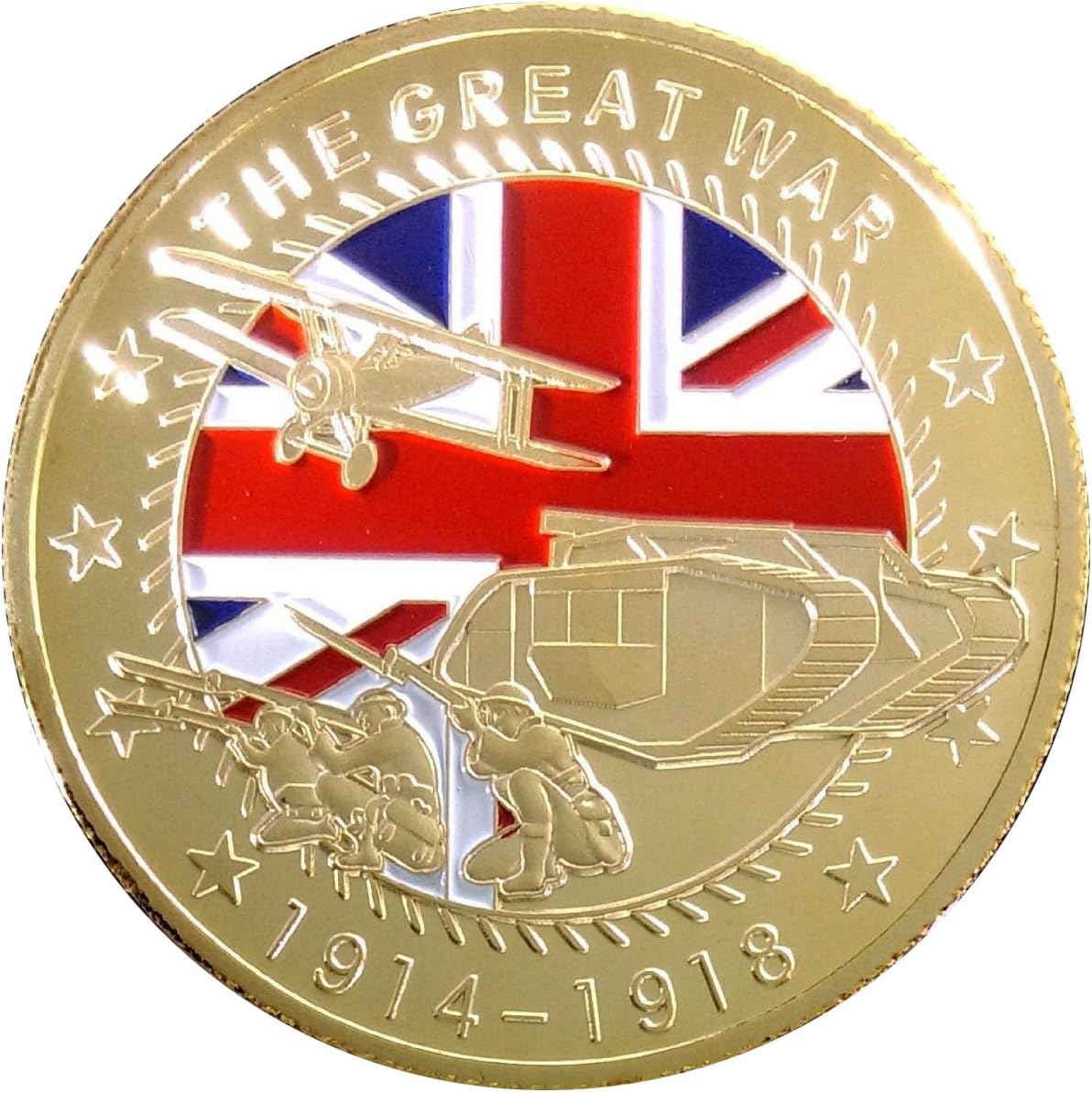 RARE WW1 MEMORIAL COMMEMORATIVE COIN 1914-18 SOMME WORLD WAR 1 : Amazon ...