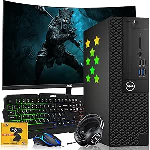 Amazon.com: Dell Desktop PC Gaming Bundle - Core i7, 16GB RAM, 1TB SSD ...
