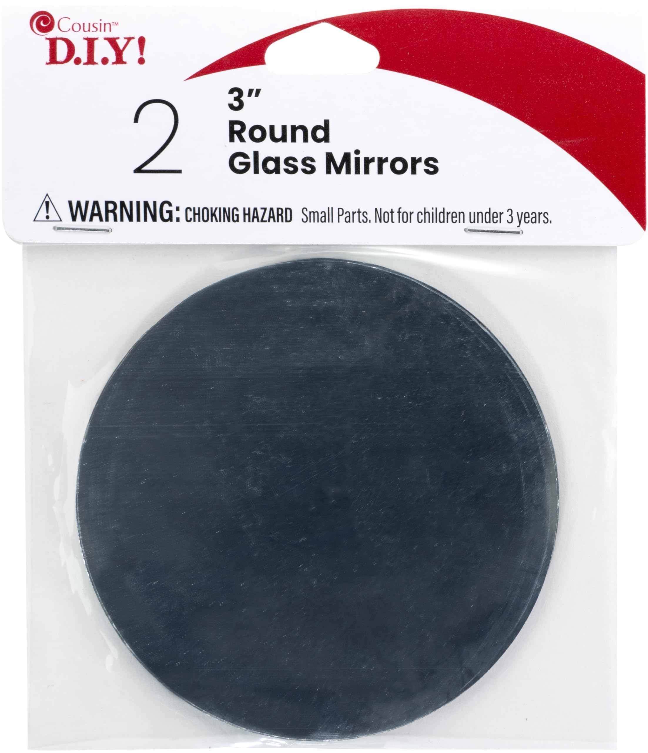Amazon.com: Cousin DIY Mirror 2 Piece Round Glass Set, 3 inch Diameter ...