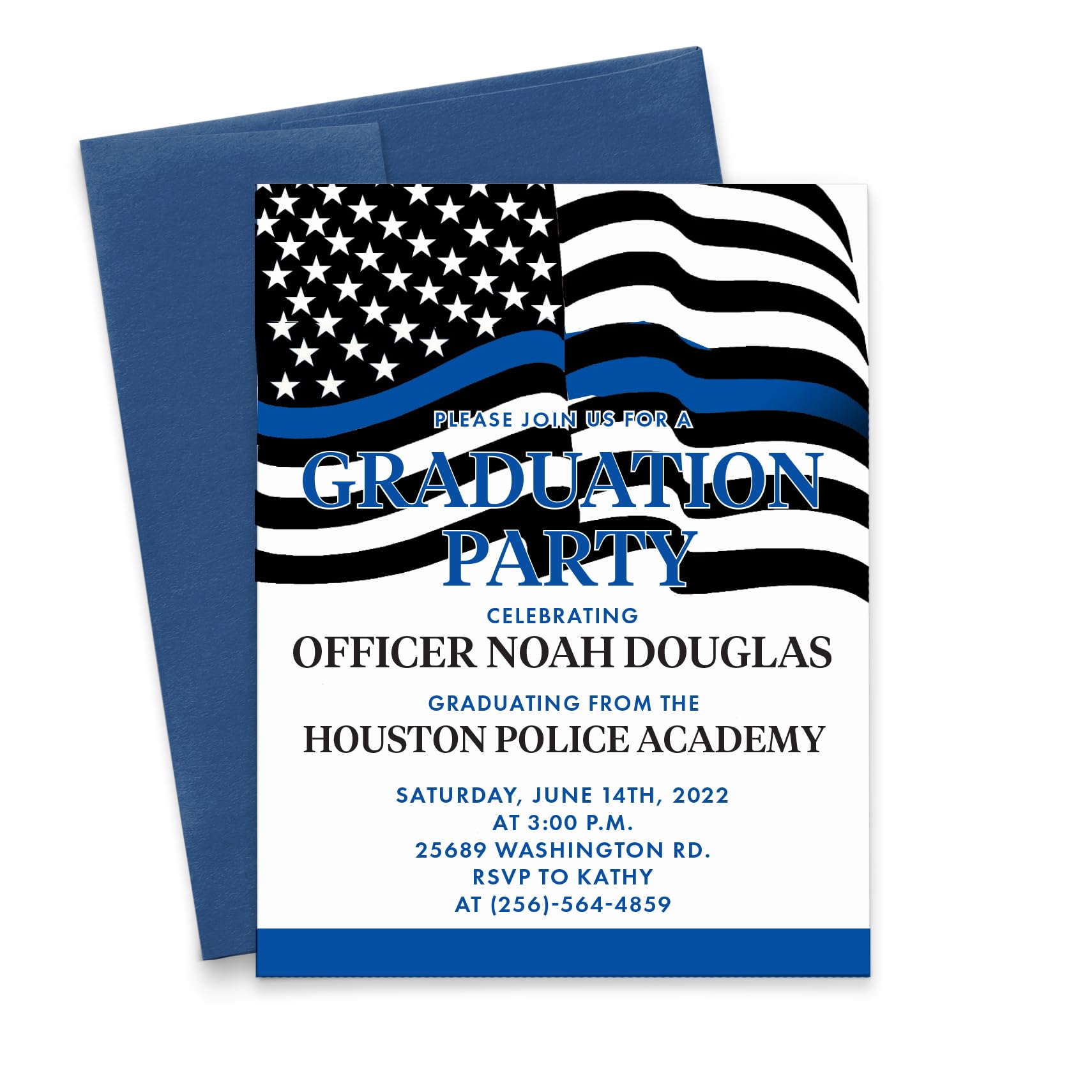 Sheriff Academy Graduation Invitation